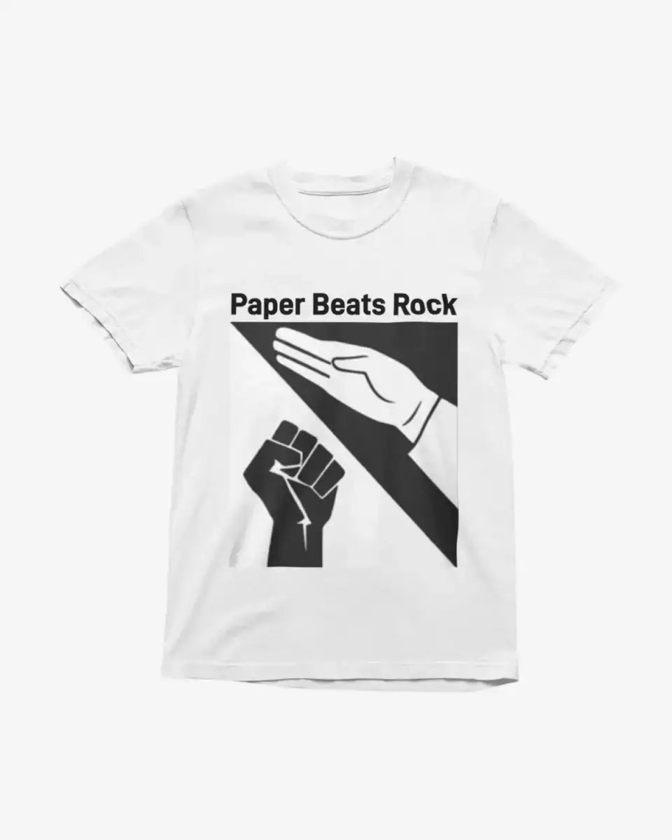 T321 - T-shirt - Paper Beats Rock – Funny Outfits